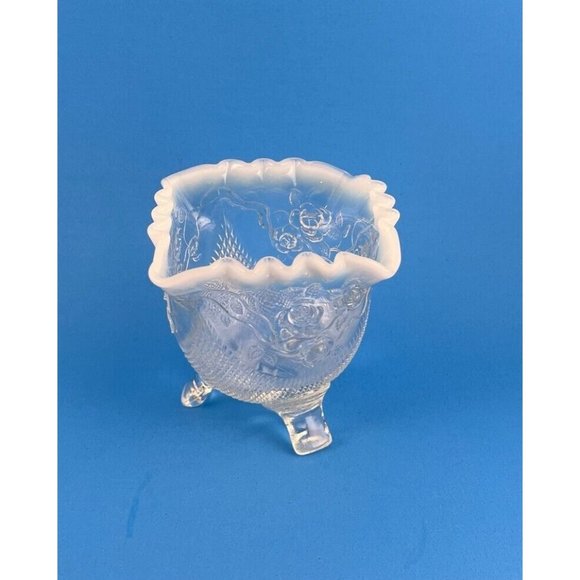 Jefferson Glass Co | Accents | Antique Jefferson Glass Co White Opal ...